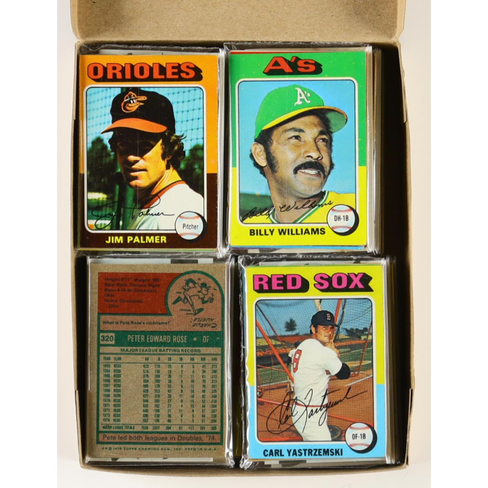 1975 Topps Baseball Cello Fun Pack Vending Box with (20) Packs ...