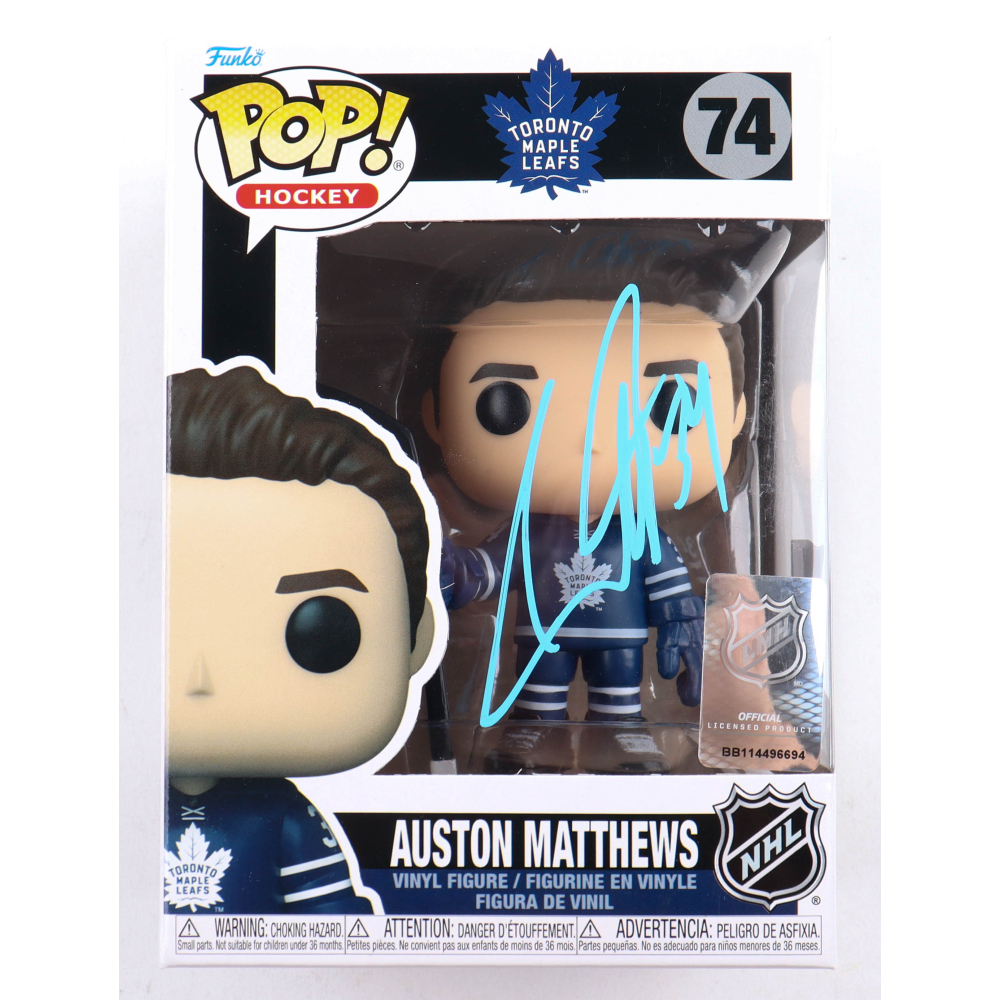 Auston Matthews Signed Maple Leafs #74 Funko Pop Vinyl Figure (Fanatics ...