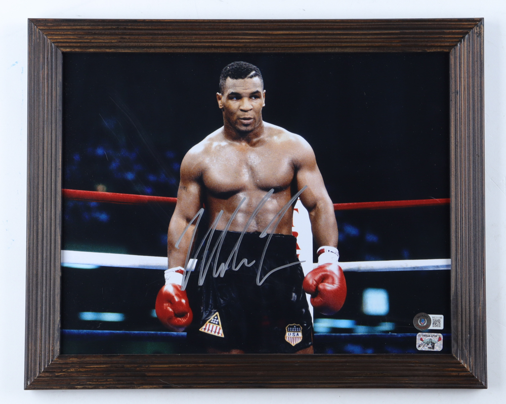 Mike Tyson Signed Custom Framed Photo Display (Beckett & Tyson ...