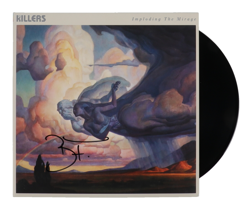 Brandon Flowers Signed The Killers "Imploding The Mirage" Vinyl Record Album (PSA) | Pristine ...