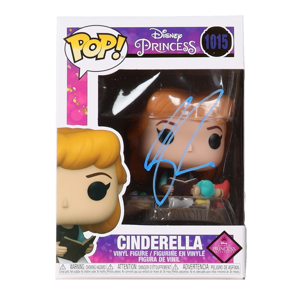 Lily James Signed "Cinderella" #1015 Cinderella Funko Pop! Vinyl Figure ...