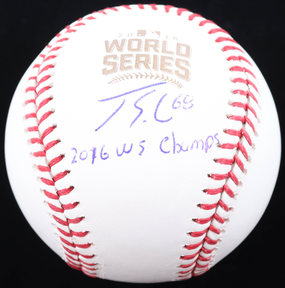 Jorge Soler Signed 2016 World Series Logo Baseball Inscribed "2016 WS ...