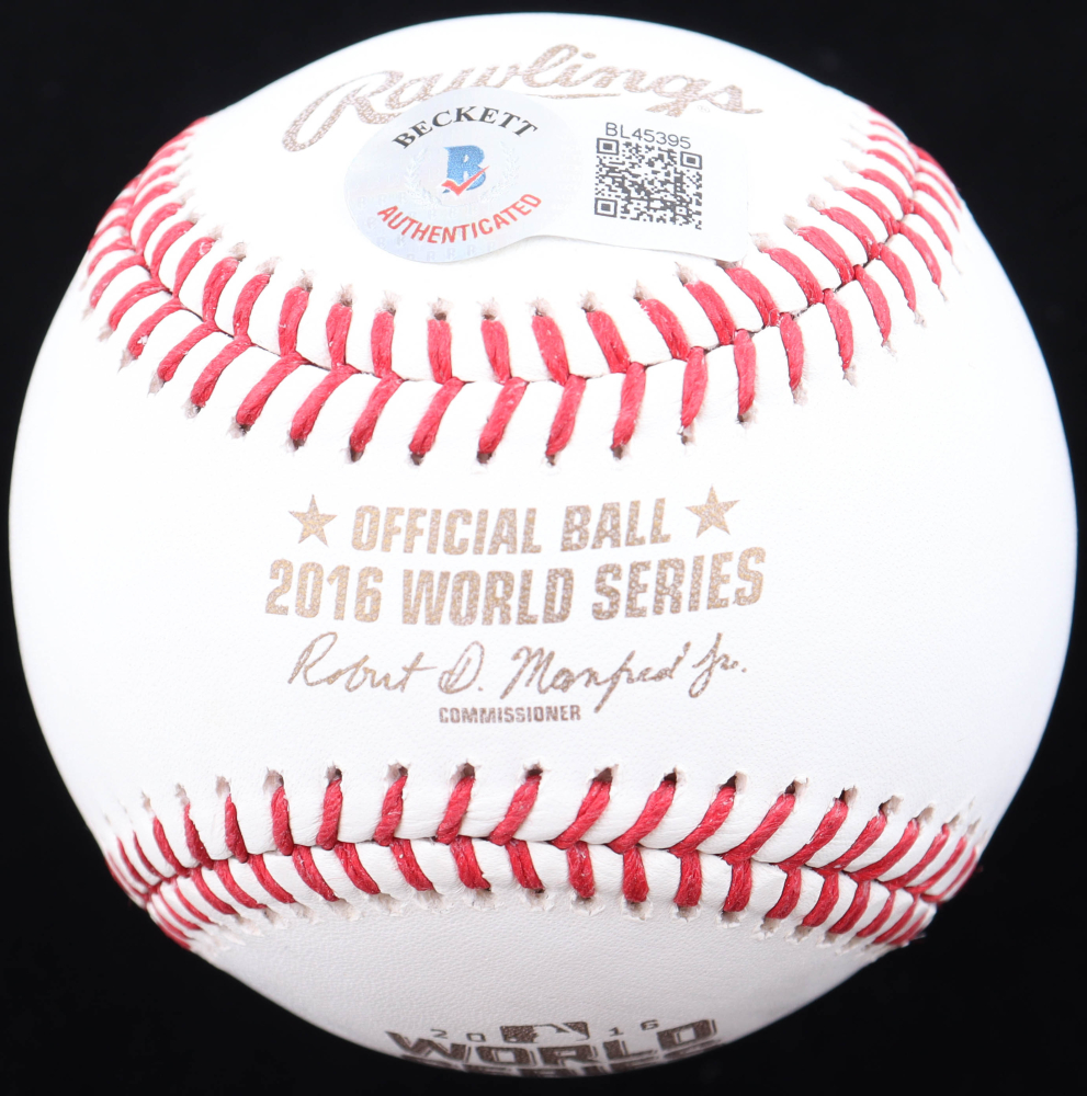 Jorge Soler Signed 2016 World Series Logo Baseball Inscribed "2016 WS ...
