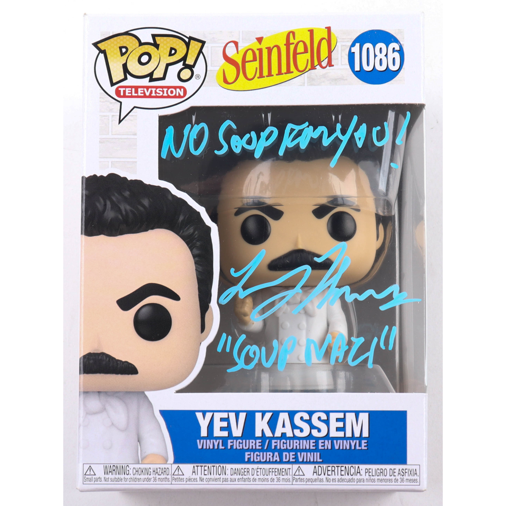 Larry Thomas Signed "Seinfeld" #1086 Yev Kassem Funko Pop! Vinyl Figure ...