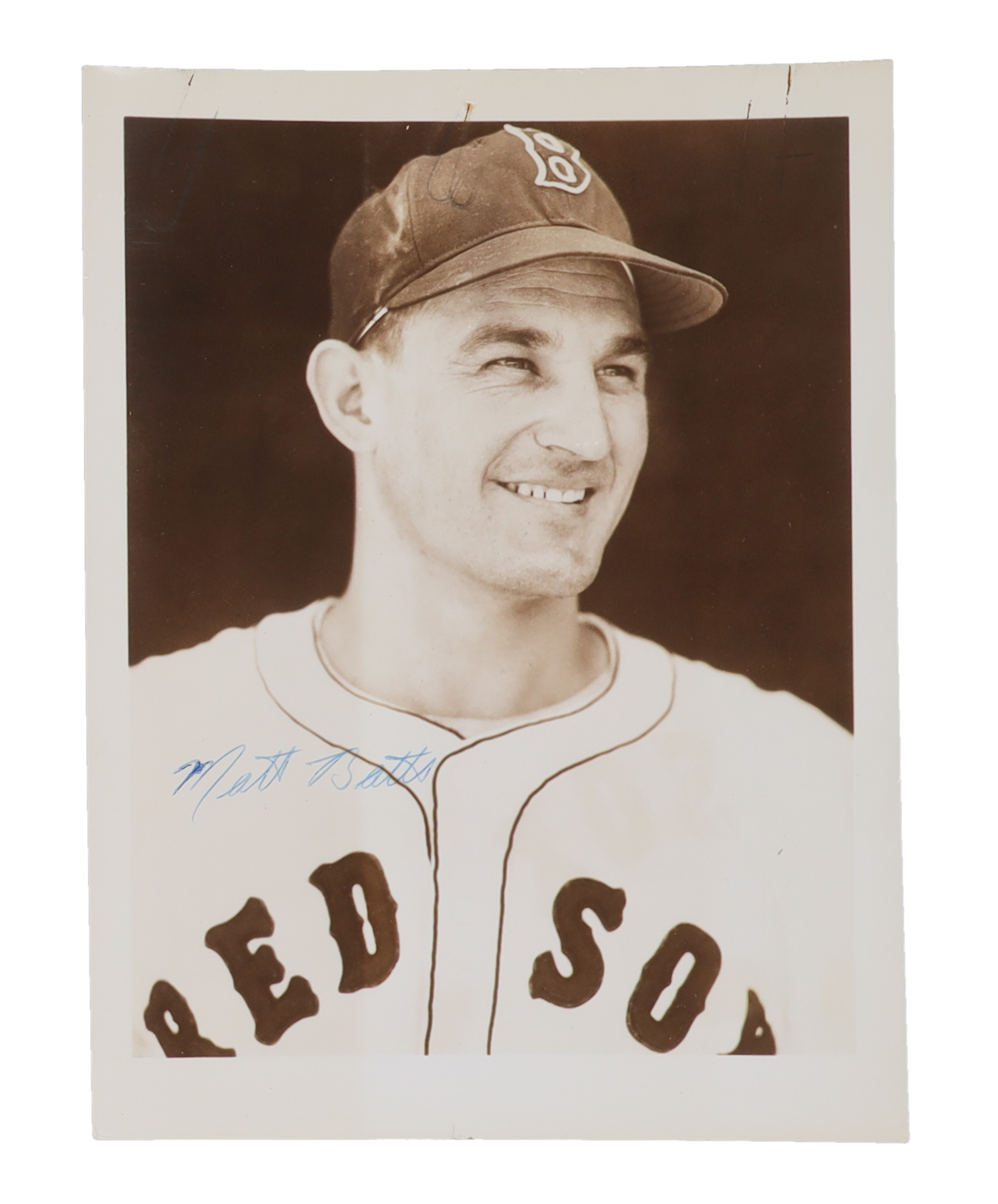 Matt Batts Signed Red Sox 6x7 Photo (JSA) | Pristine Auction