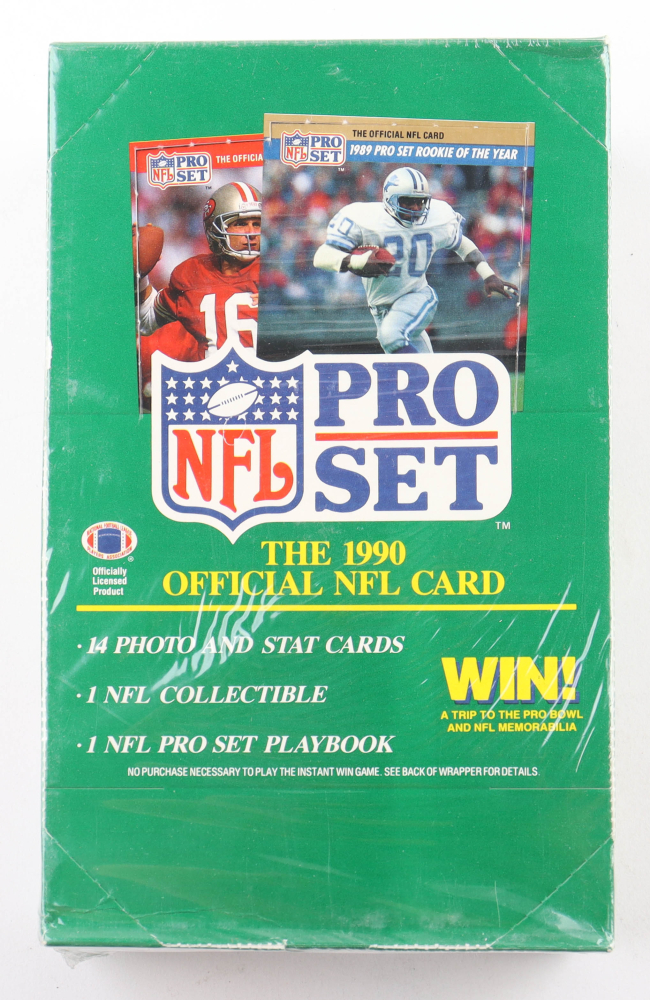 1990 Pro Set Football Series 1 Wax Box with (36) Packs | Pristine Auction