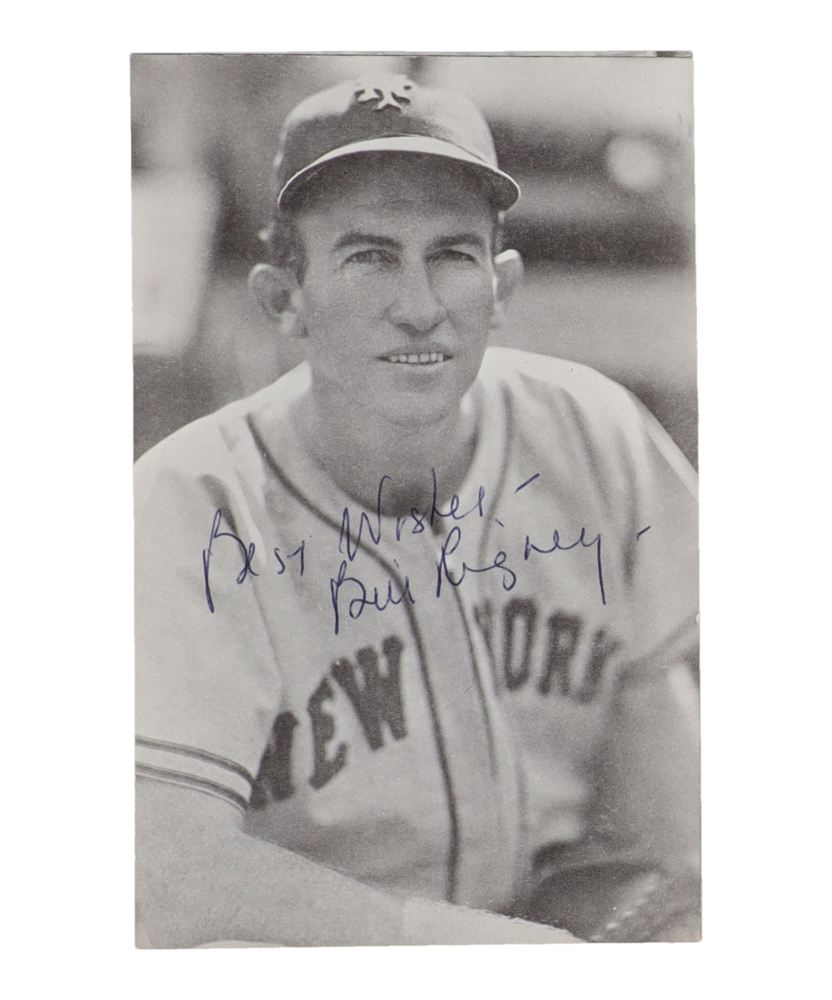 Bill Rigney Signed Giants 3x5 Photo Inscribed "Best Wishes" (JSA ...