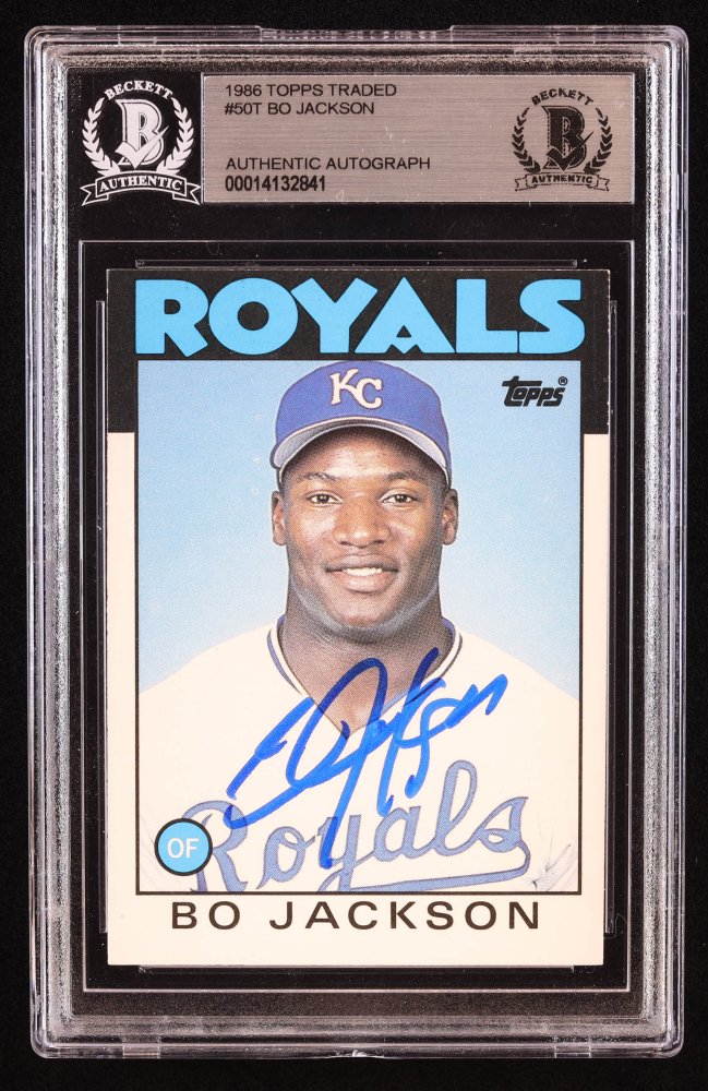 Bo Jackson Signed 1986 Topps Traded #50T XRC (BGS) | Pristine Auction
