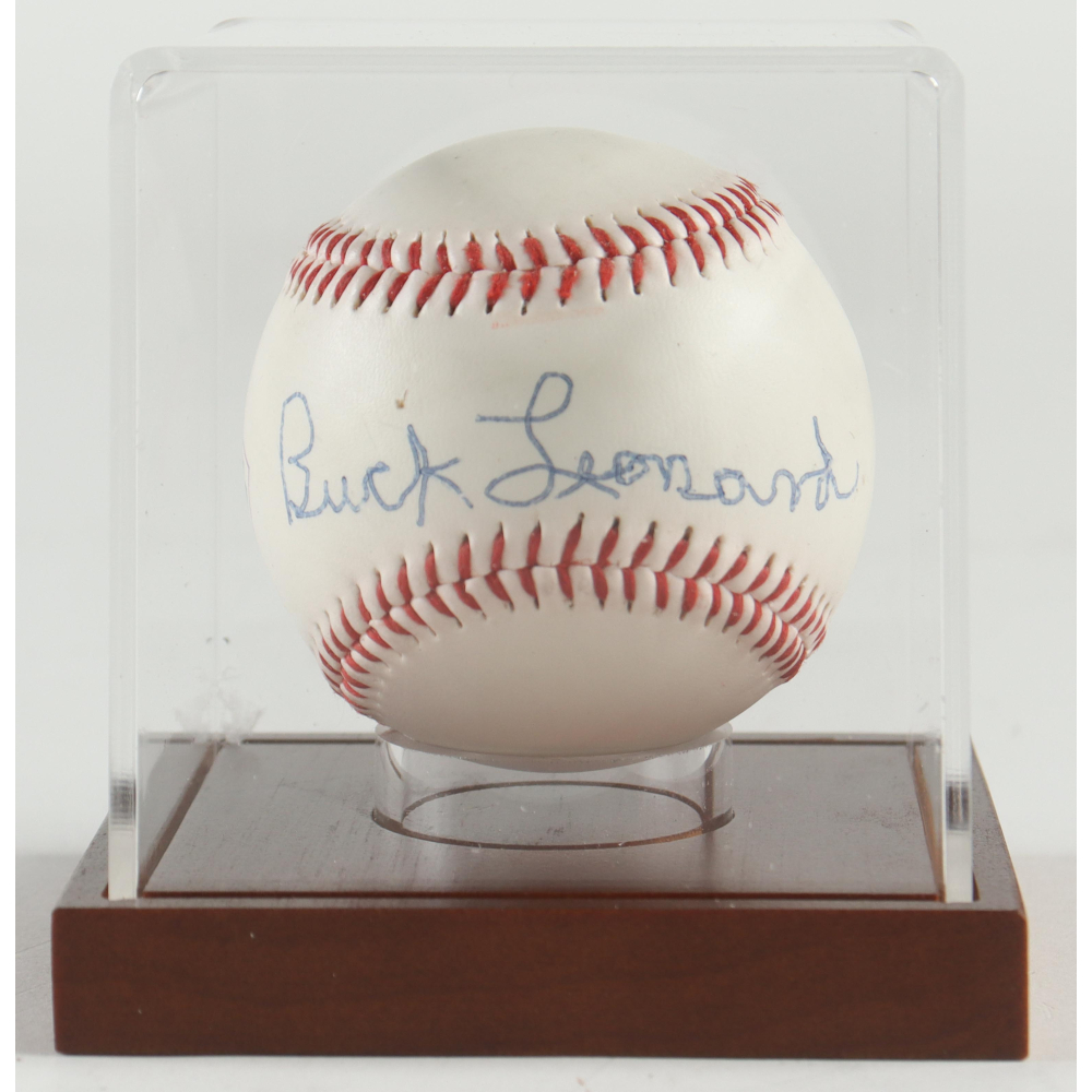 Buck Leonard Signed Negro League Museum Commemorative Baseball with ...