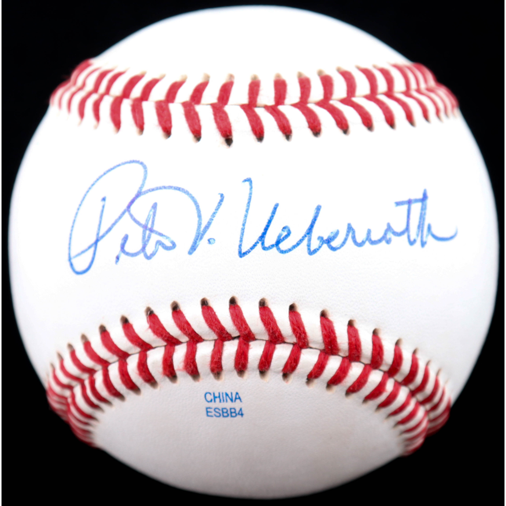 Peter Ueberroth Signed Ripken Logo Commemorative Baseball (JSA ...