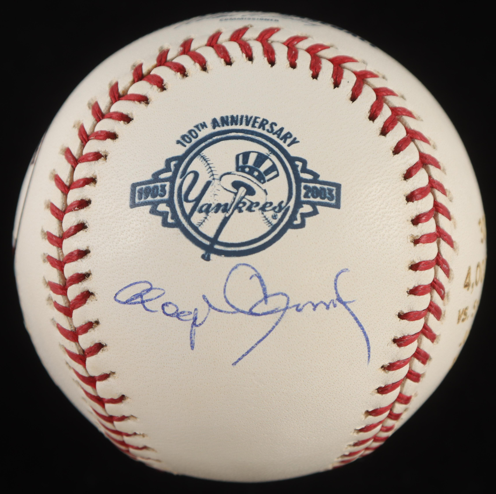 Roger Clemens Signed LE Yankees 100th Anniversary Commemorative Stat ...