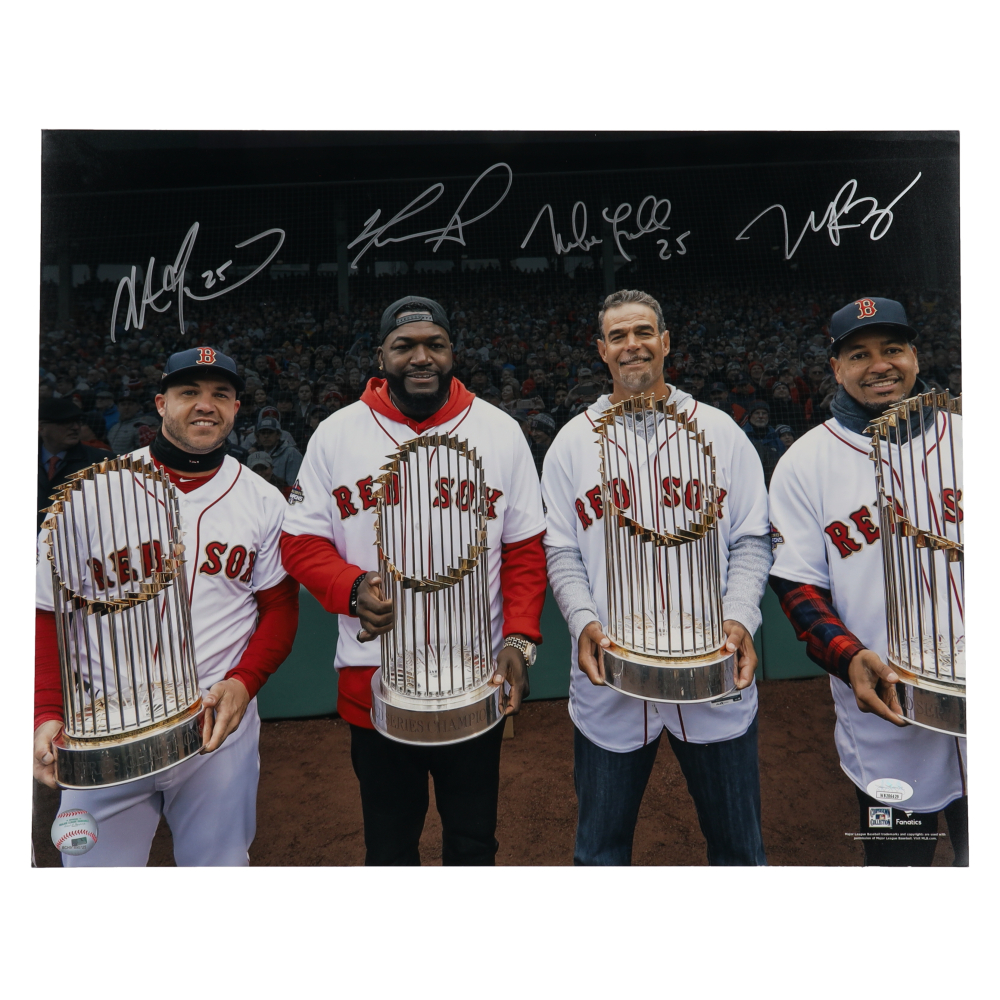 Red Sox 16x20 Photo Signed By Manny Ramirez, David Ortiz, Mike Lowell ...