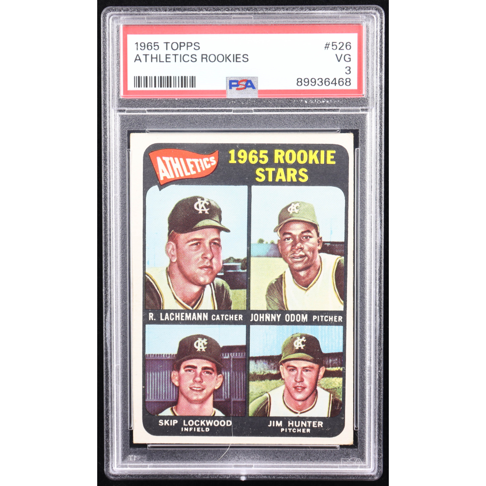 Rene Lachemann / Johnny Odom / Jim Hunter / Skip Lockwood 1965 Topps ...
