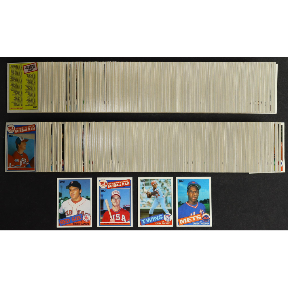 1985 Topps Baseball Complete Set of (792) Cards with Mark McGwire #401 ...