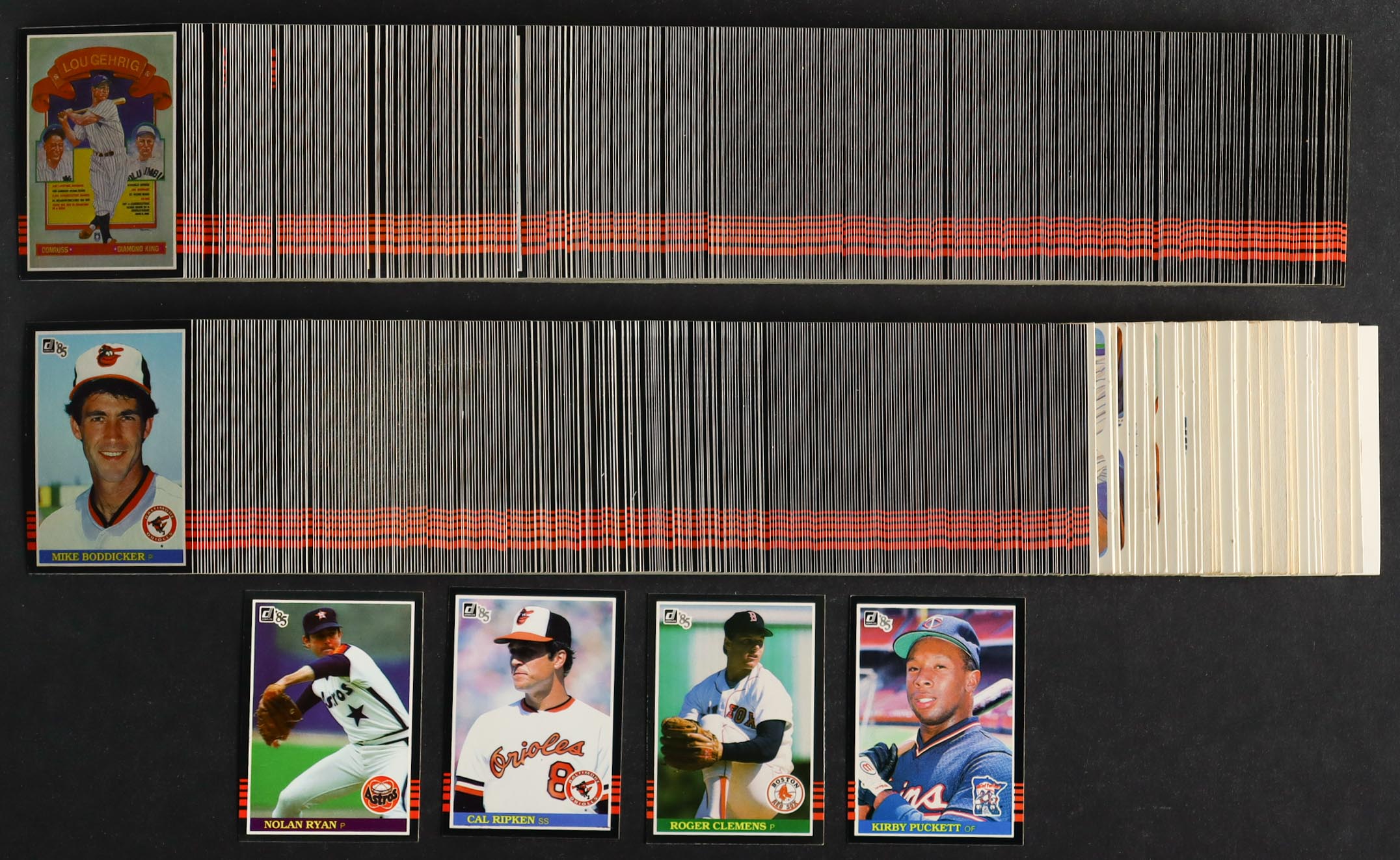 1985 Donruss Baseball Complete Set of (660) Cards with Roger Clemens ...