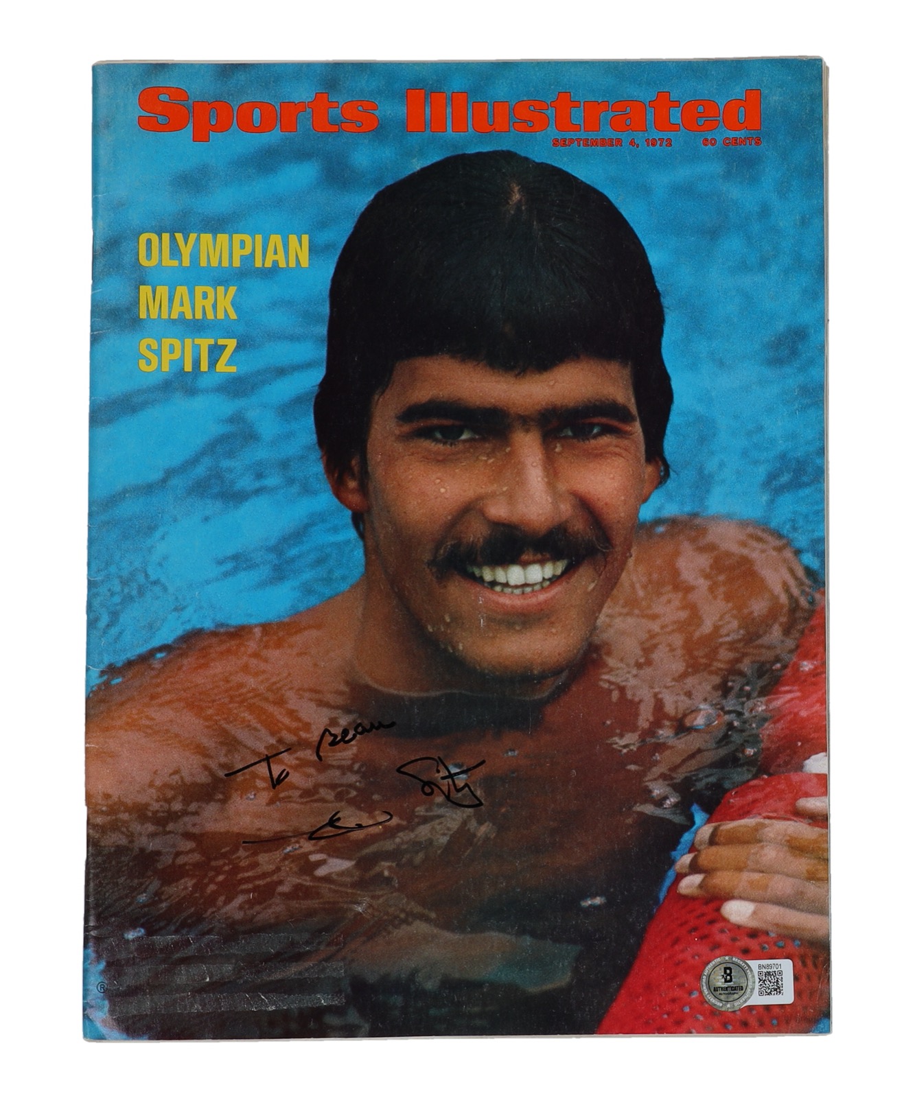 Mark Spitz Signed 1972 Sports Illustrated Magazine (Beckett) | Pristine Auction