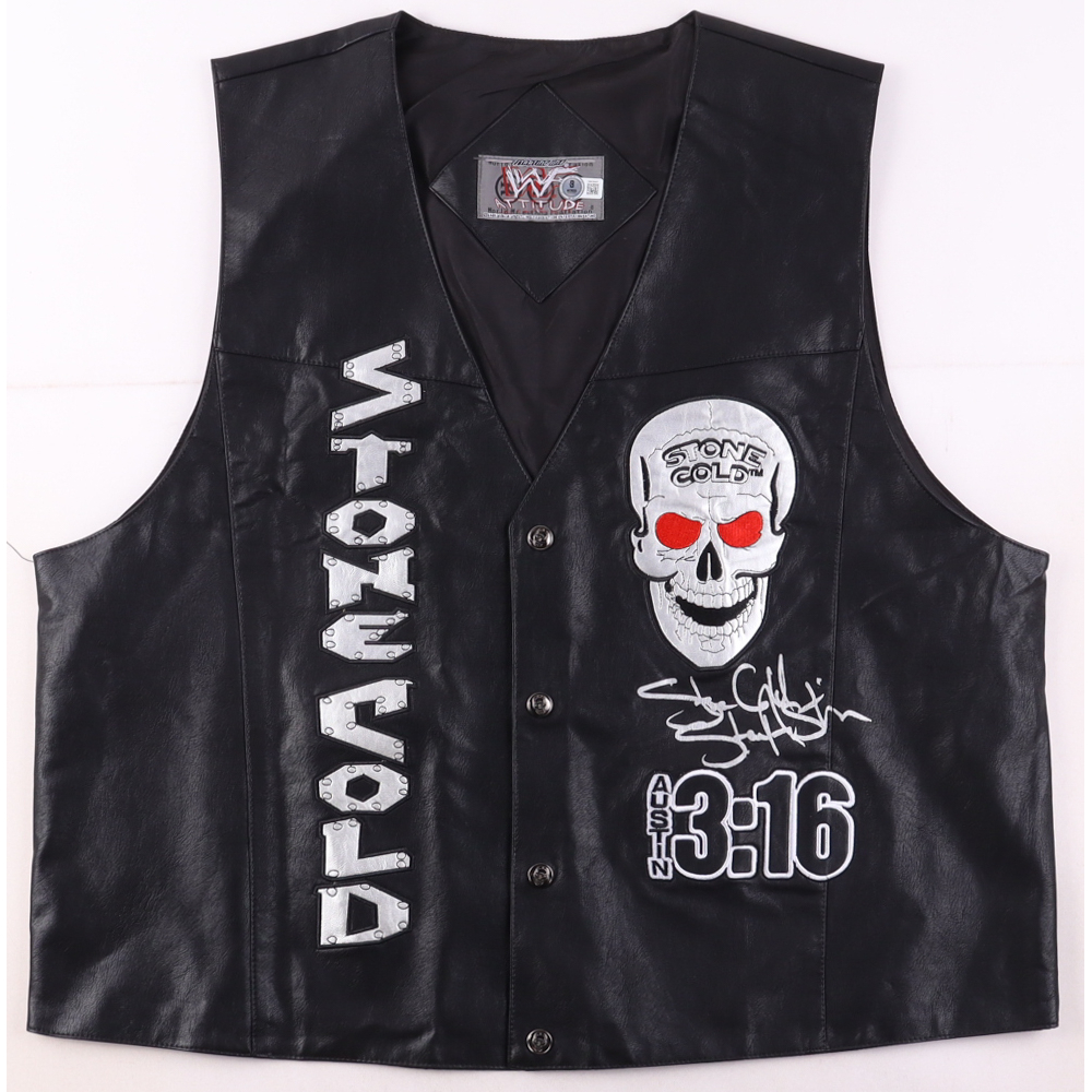 "Stone Cold" Steve Austin Signed WWE Vest (Beckett) | Pristine Auction