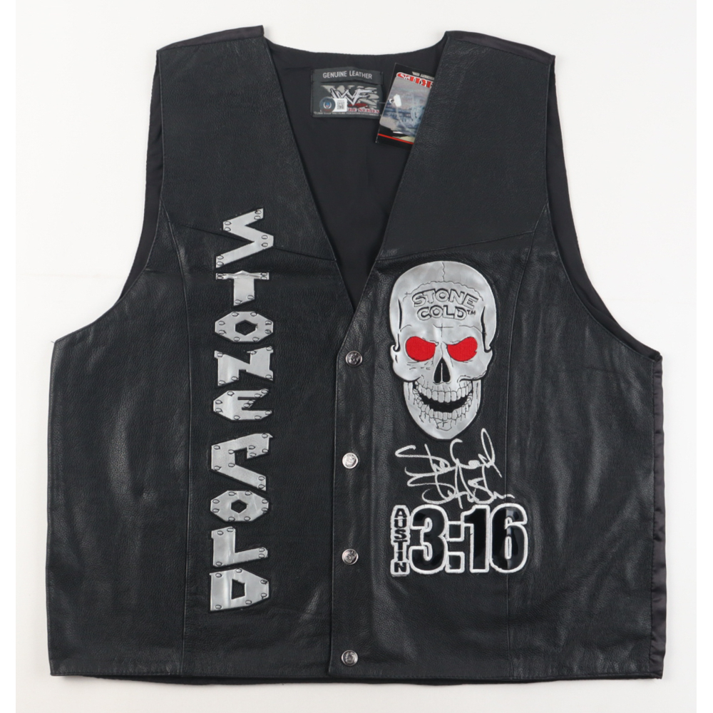 "Stone Cold" Steve Austin Signed WWE Vest (Beckett) | Pristine Auction