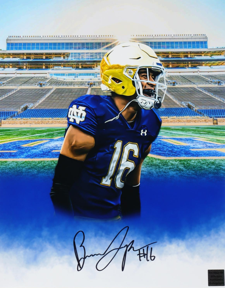 Brauntae Johnson Signed Notre Dame Fighting Irish 11x14 Photo (Playball ...