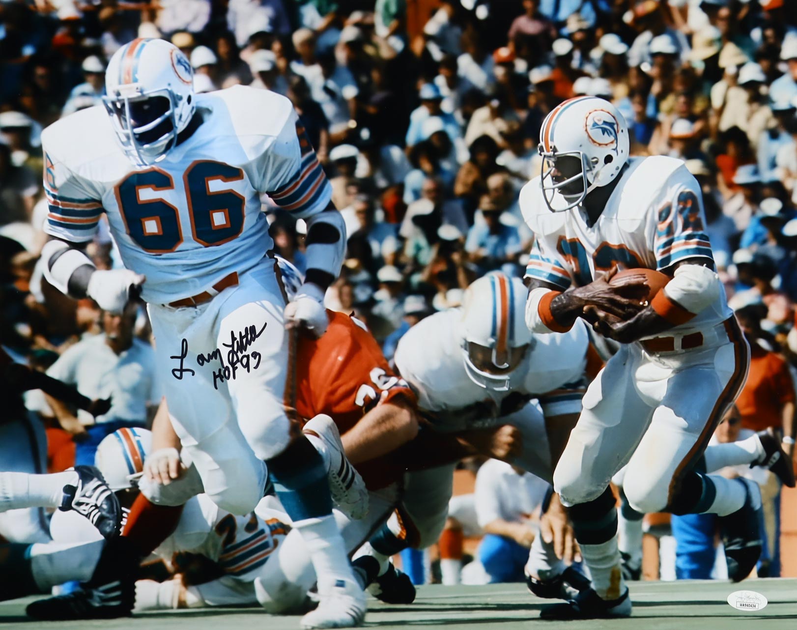 Larry Little Signed Dolphins 16x20 Photo Inscribed "HOF 93" (JSA ...