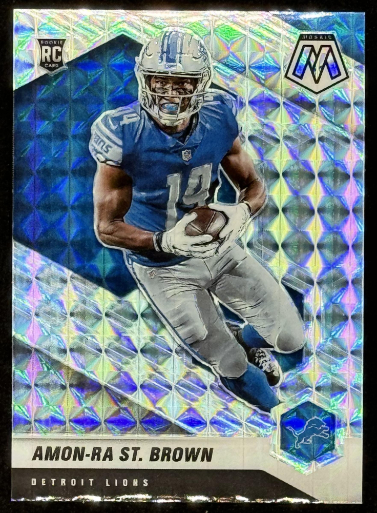 Amon-Ra St. Brown 2021 Panini Mosaic Mosaic #328 RC | Pristine Auction