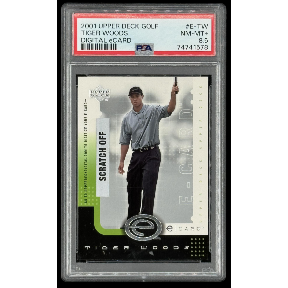 Tiger Woods 2001 Upper Deck e-Card #ETW RC (PSA 8.5) | Pristine Auction