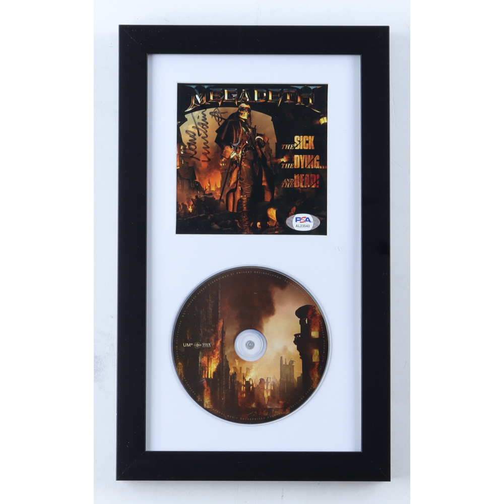 Dave Mustaine Signed Custom Framed "The Sick The Dying And The Dead" CD ...
