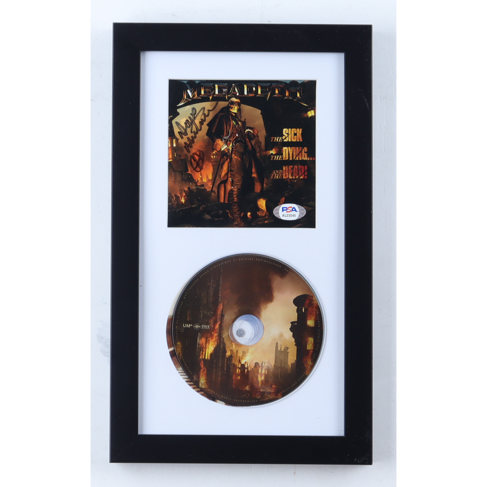 Dave Mustaine Signed Custom Framed "The Sick The Dying And The Dead" CD ...
