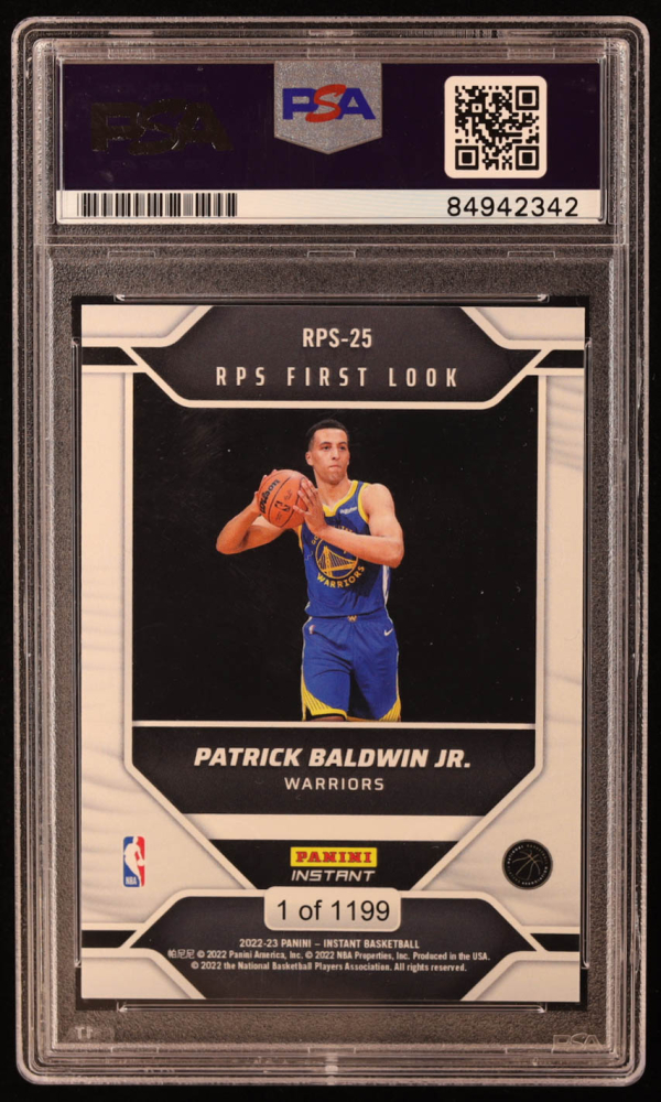 Patrick Baldwin Jr. Signed 2022-23 Panini Instant RPS First Look #RPS25 ...