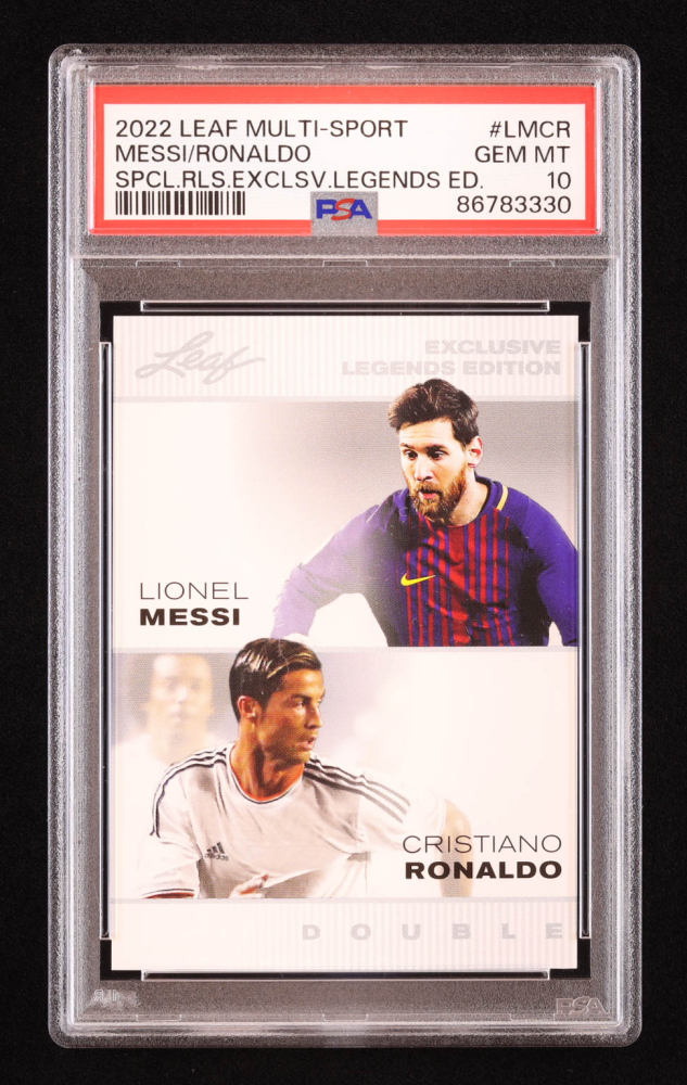 Lionel Messi / Cristiano Ronaldo 2022 Leaf Special Release Exclusive ...