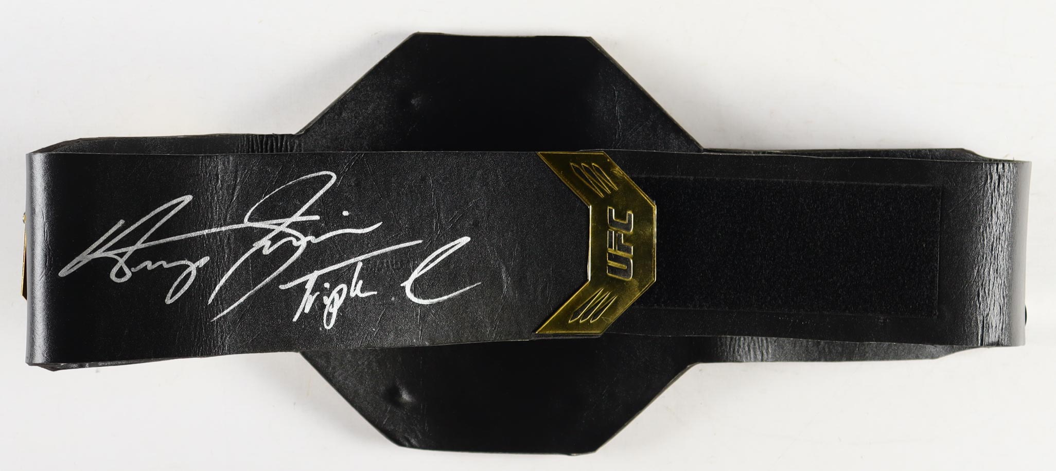Henry Cejudo Signed Full-Size UFC World Champion Belt Inscribed "Triple ...