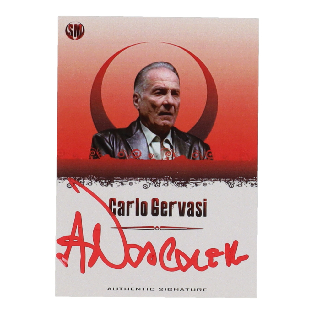 Arthur Nascarella Signed "The Sopranos" Custom Trading Card ...