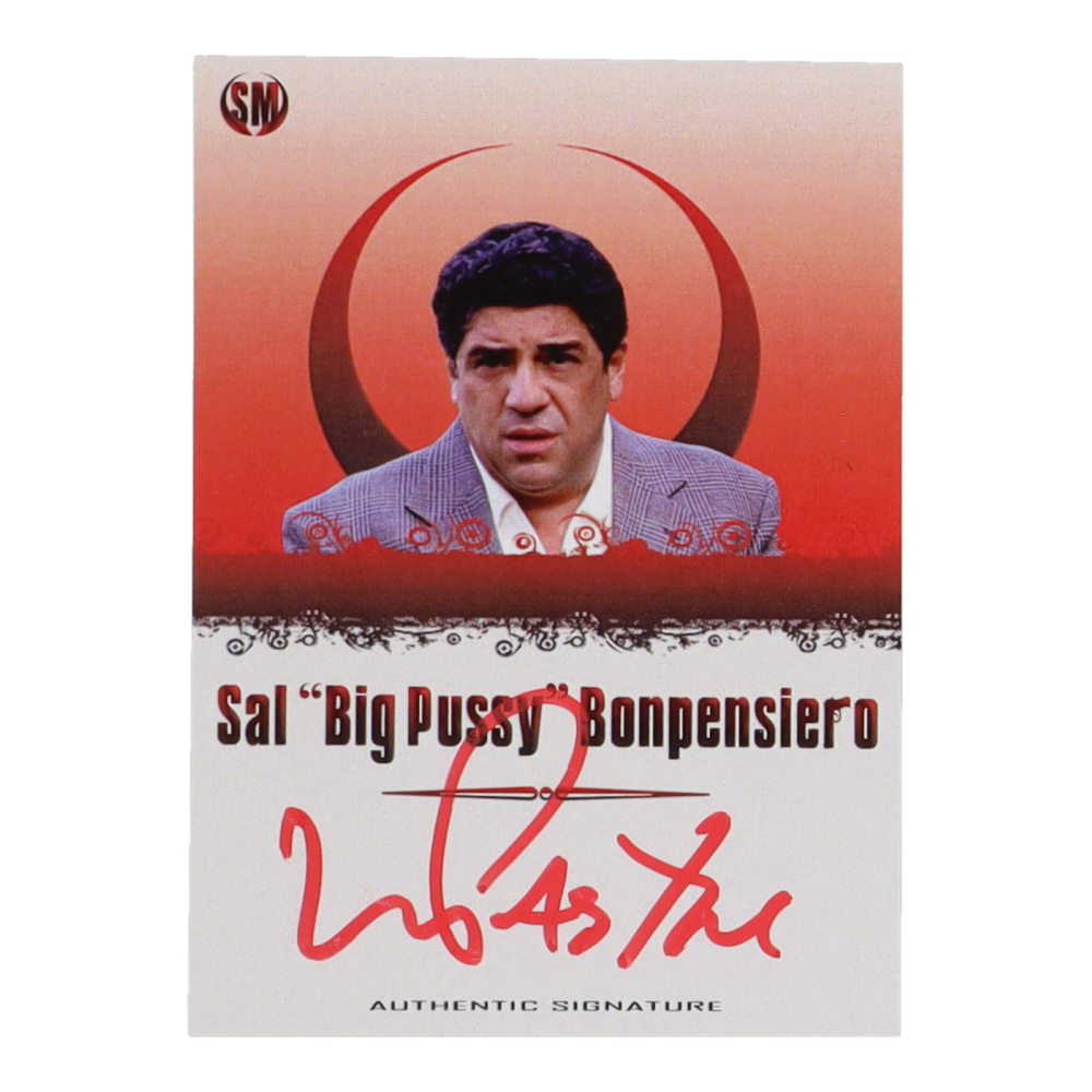 Vincent Pastore Signed "The Sopranos" Custom Trading Card ...