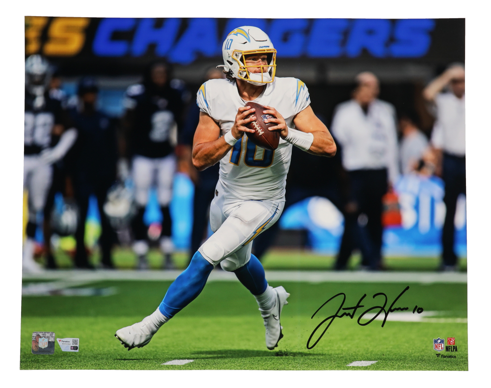 Justin Herbert Signed Chargers 16x20 Photo (Fanatics) | Pristine Auction