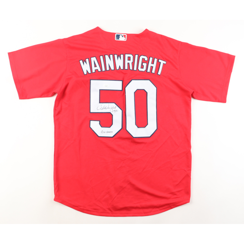Adam Wainwright Signed Jersey Inscribed "Go Cards" (JSA) | Pristine Auction