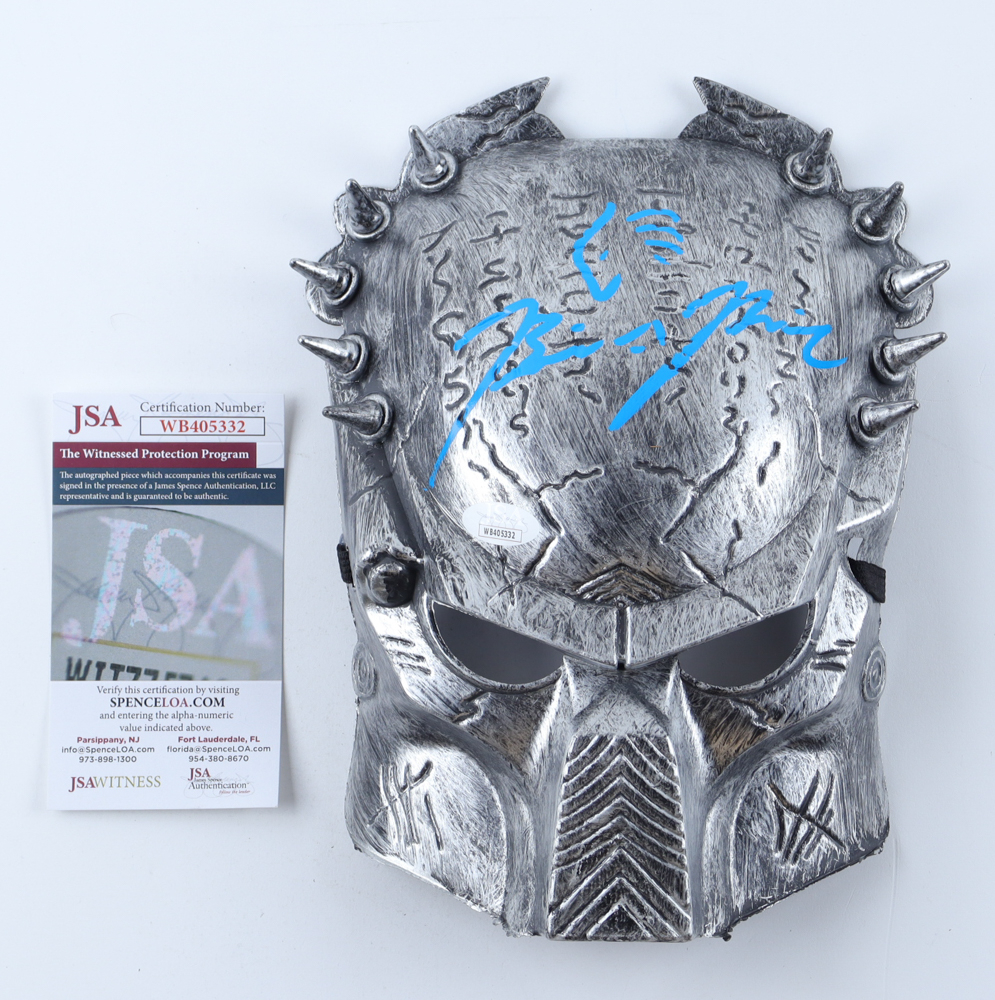 Brian A. Prince Signed "Predator" Mask with Hand-Drawn Predator Sketch ...