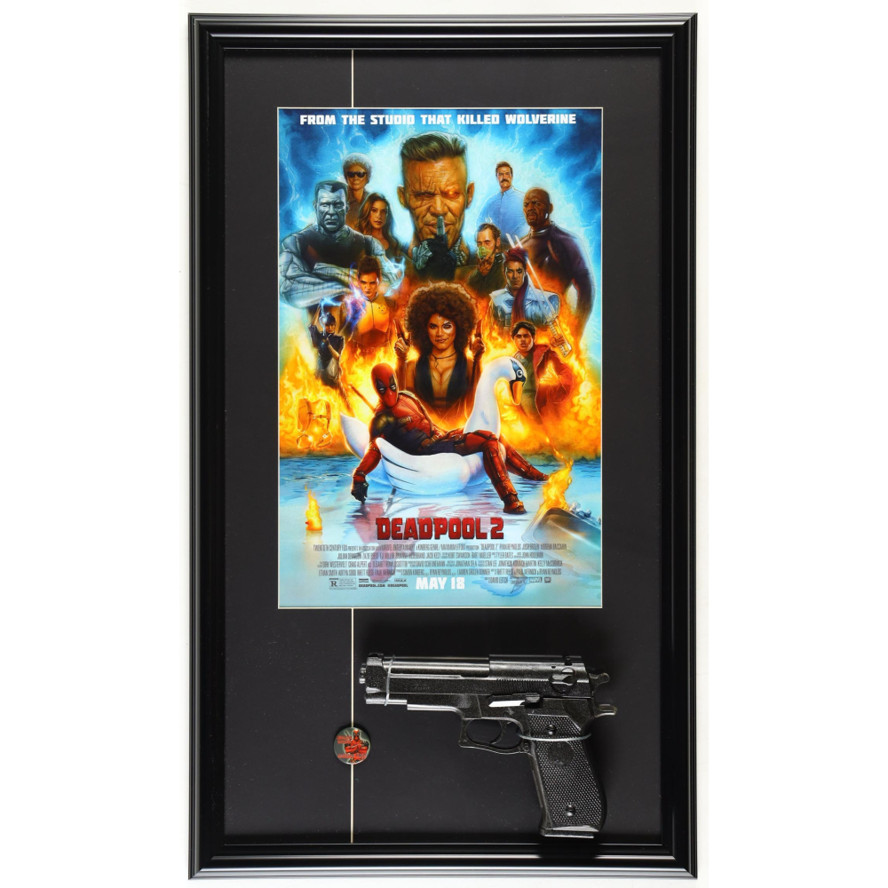 "Deadpool 2" Custom Framed IMAX Poster Print Display with Replica Prop ...