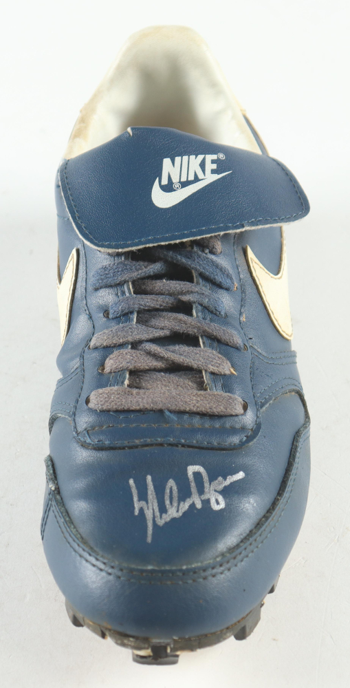 Nolan Ryan Signed Nike Baseball Cleat with Stat Plaque Display Case ...