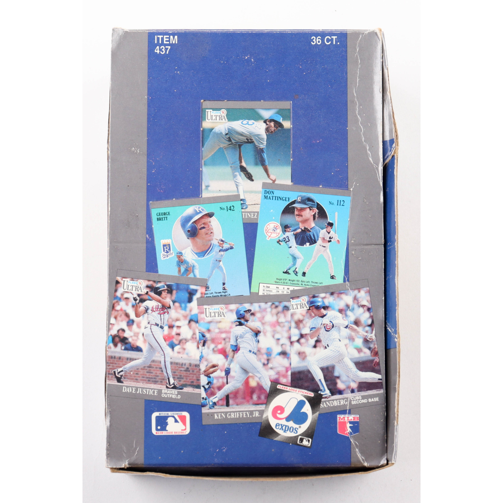 1991 Fleer Ultra Baseball Wax Box With (36) Packs | Pristine Auction