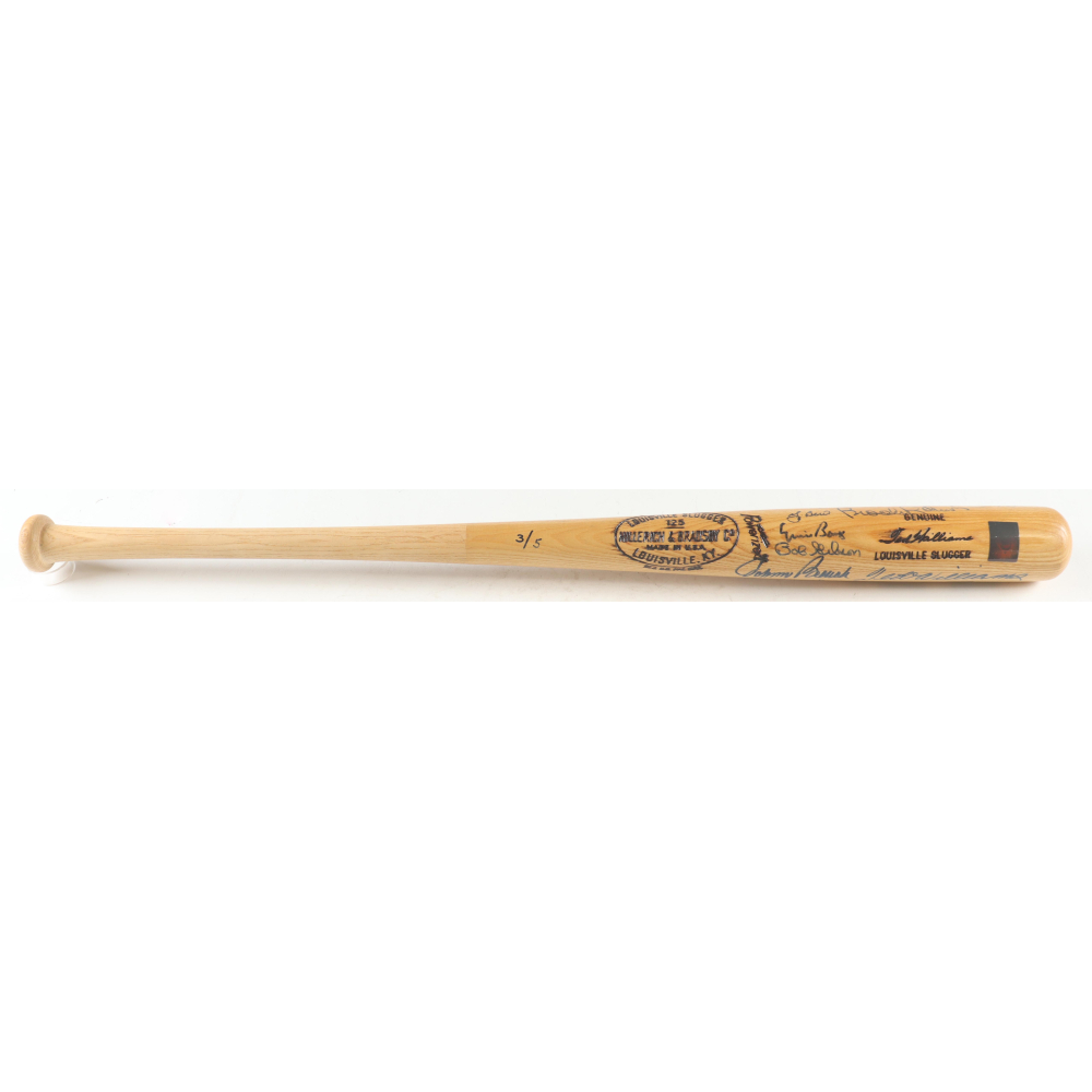 MLB All-Century Team LE Baseball Bat Signed By (18) with Hank Aaron ...