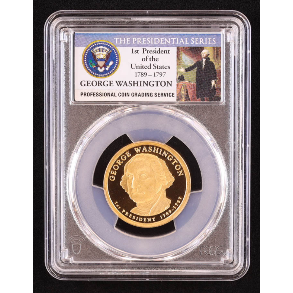 2007-S U.S. Presidential Proof $1 Coin - George Washington 1st ...
