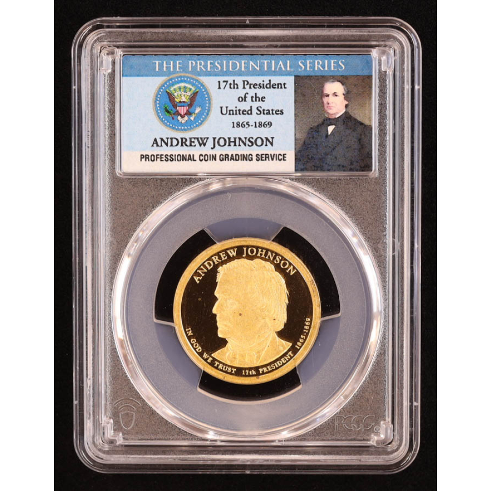 2011-S U.S. Presidential Proof $1 Coin - Andrew Johnson 17th President ...