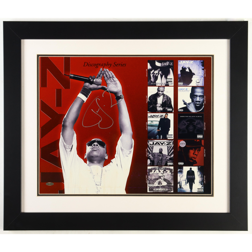 Jay-Z Signed "Discography Series" Custom Framed Photo Display (Steiner ...