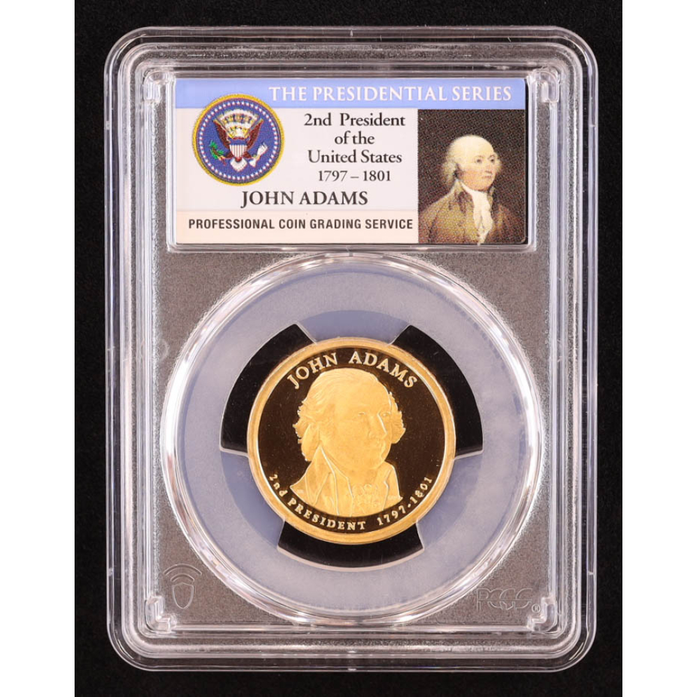 2007-S U.S. Presidential Proof $1 Coin - John Adams 2nd President (PCGS ...