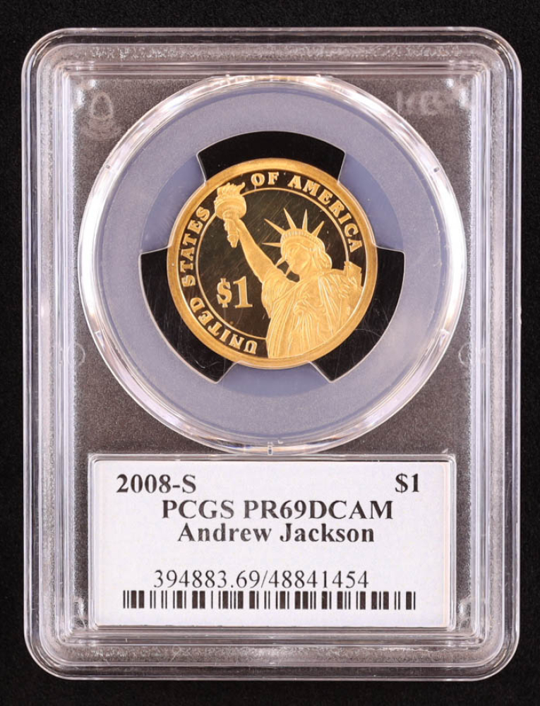 2008-S U.S. Presidential Proof $1 Coin - Andrew Jackson 7th President ...
