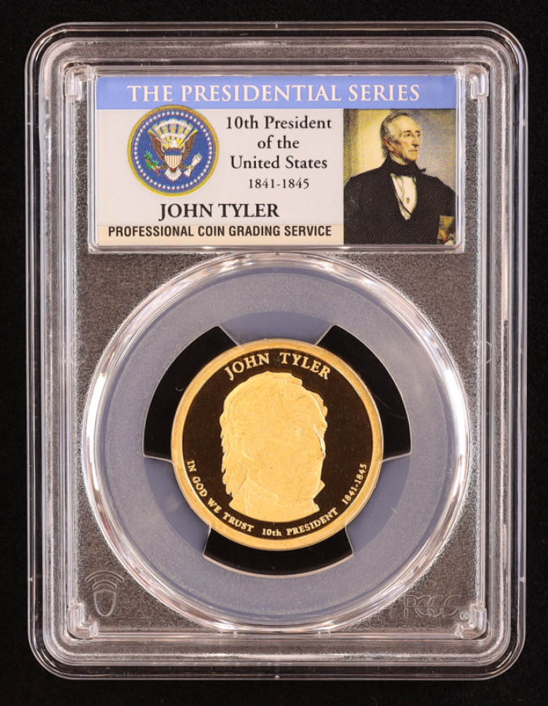 2009-S U.S. Presidential Proof $1 Coin - John Tyler 10th President ...