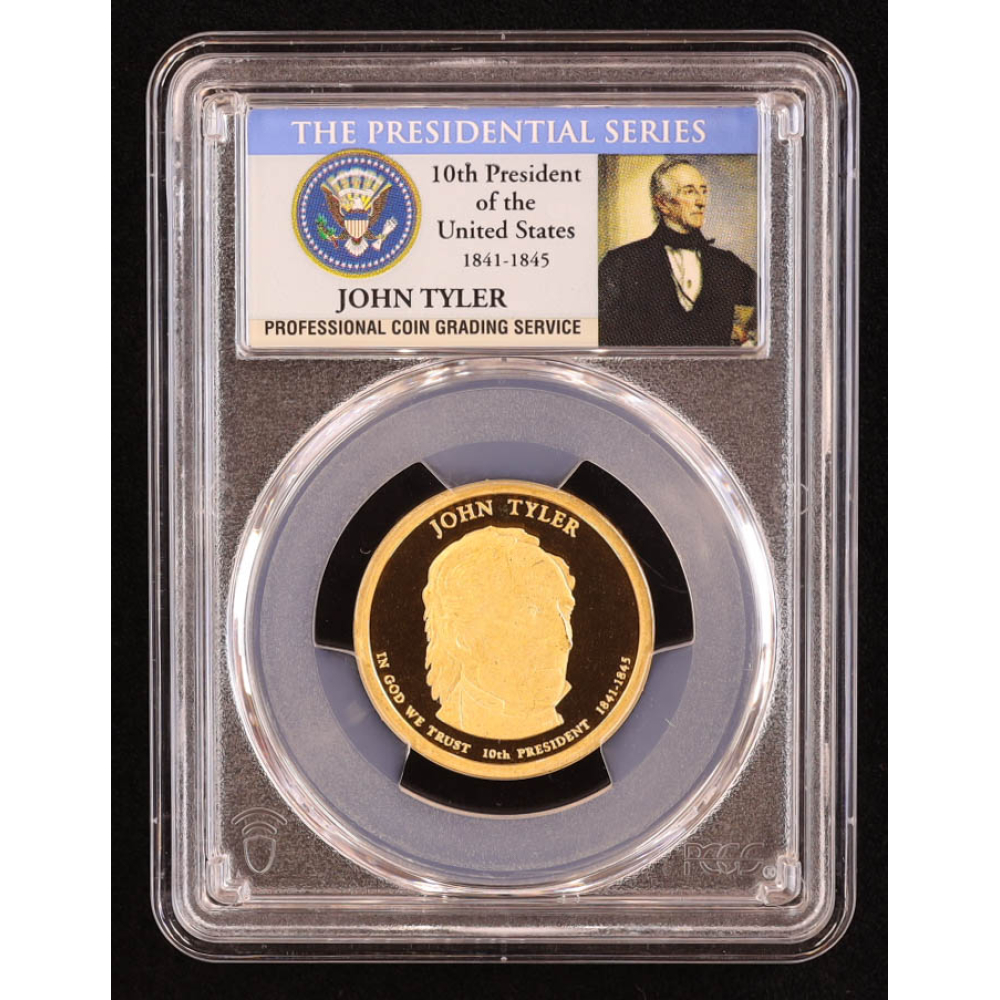 2009-S U.S. Presidential Proof $1 Coin - John Tyler 10th President ...