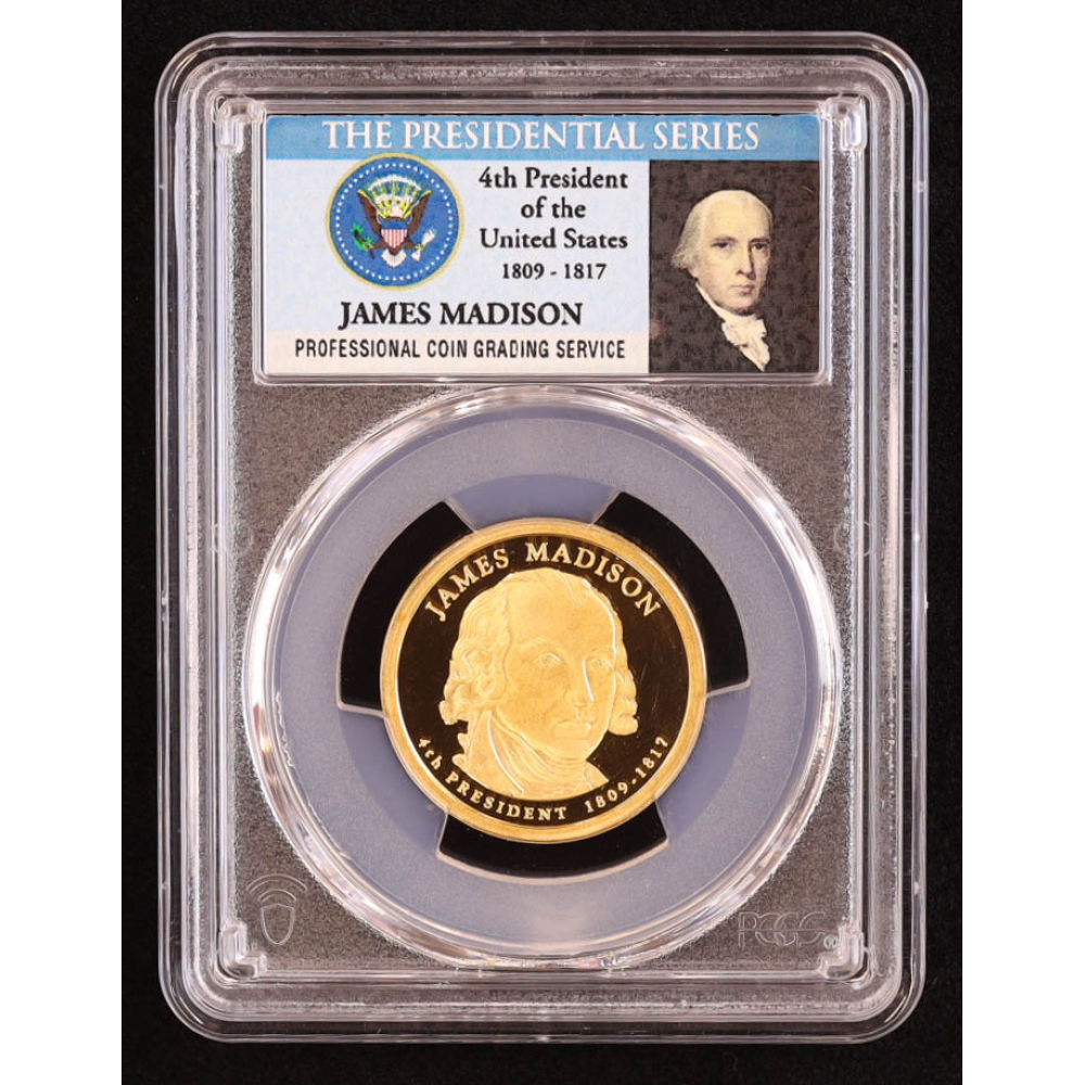 2007-S U.S. Presidential Proof $1 Coin - James Madison 4th President ...