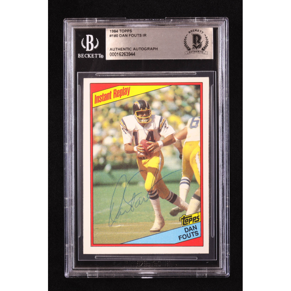 Dan Fouts Signed 1984 Topps #180 IR (BGS) | Pristine Auction