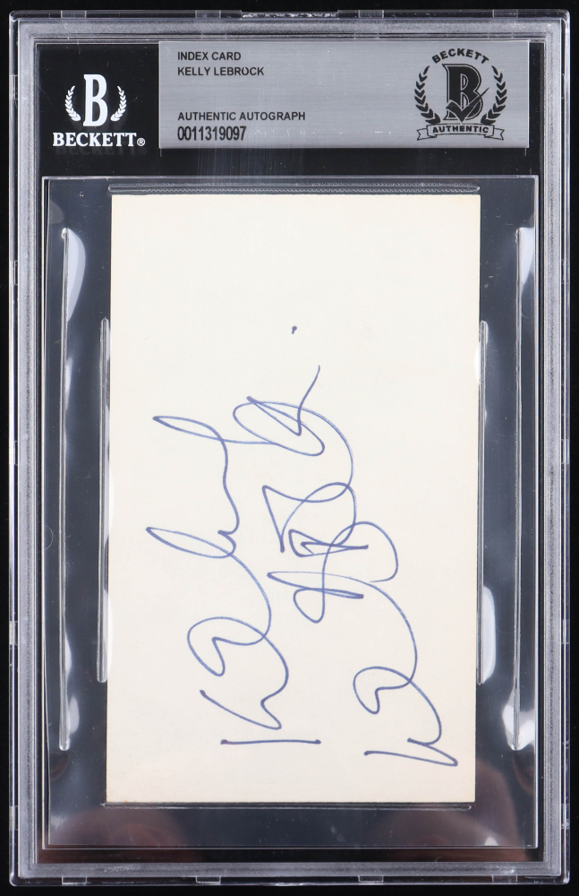 Kelly LeBrock Signed Index Card (Beckett) | Pristine Auction